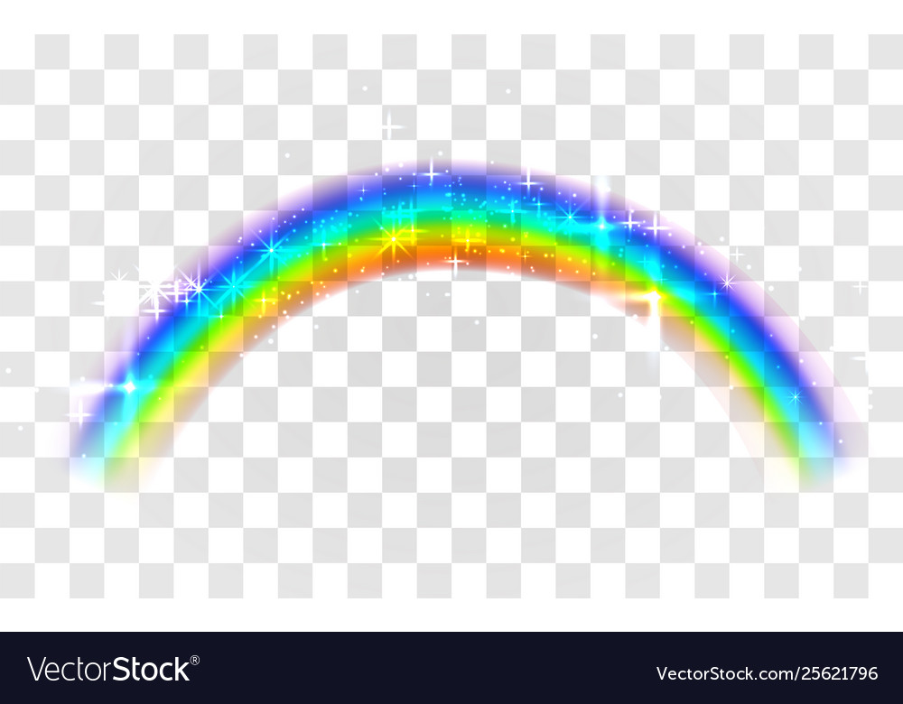 Realistic rainbow abstract colorful rainbow Vector Image