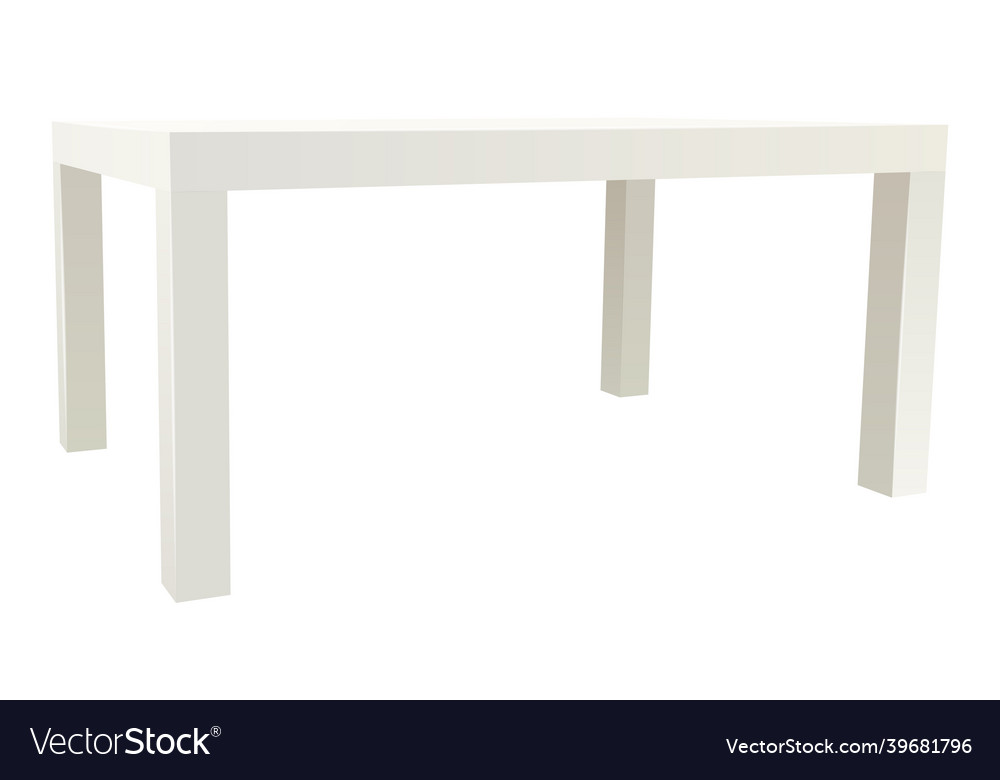 Rectangular side table Royalty Free Vector Image
