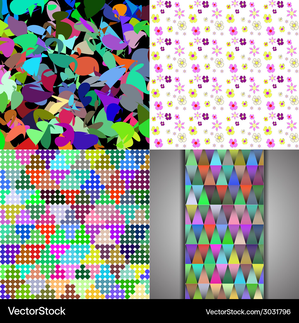 Set of texture many small brightly colored figures