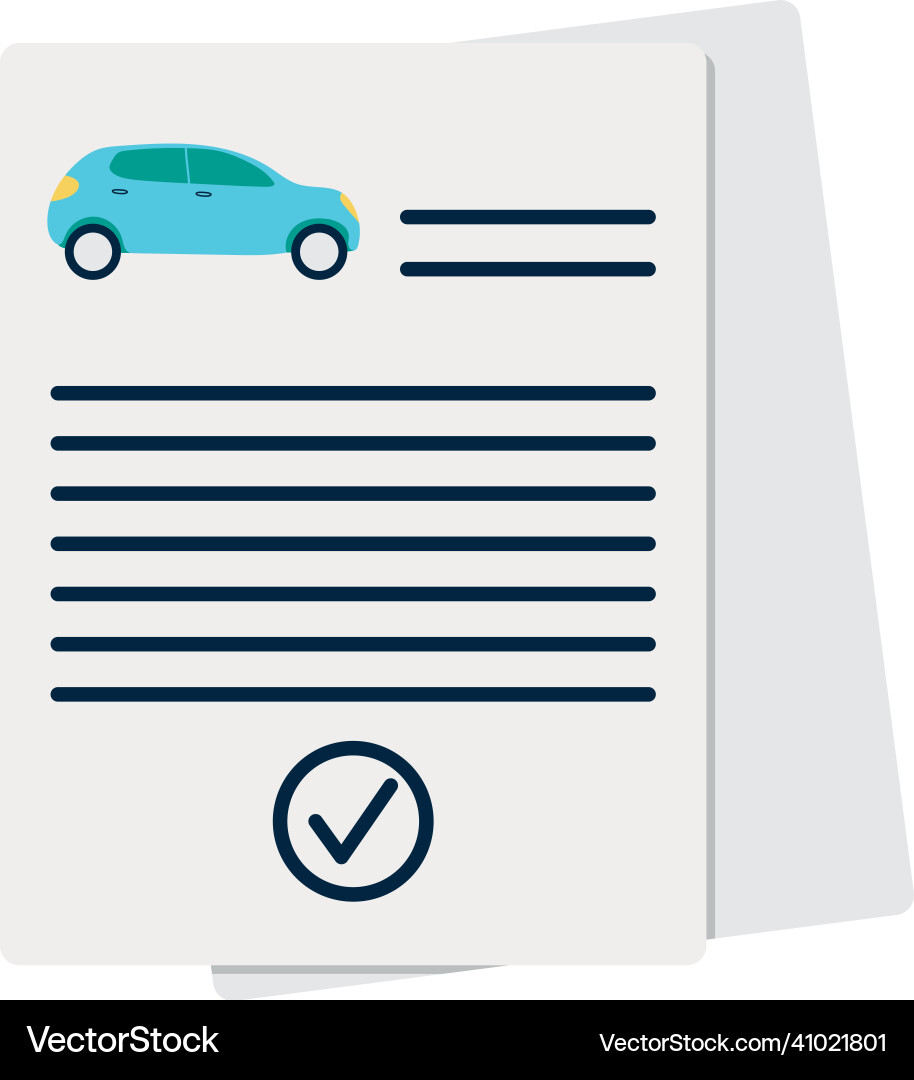 Car insurance policies Royalty Free Vector Image