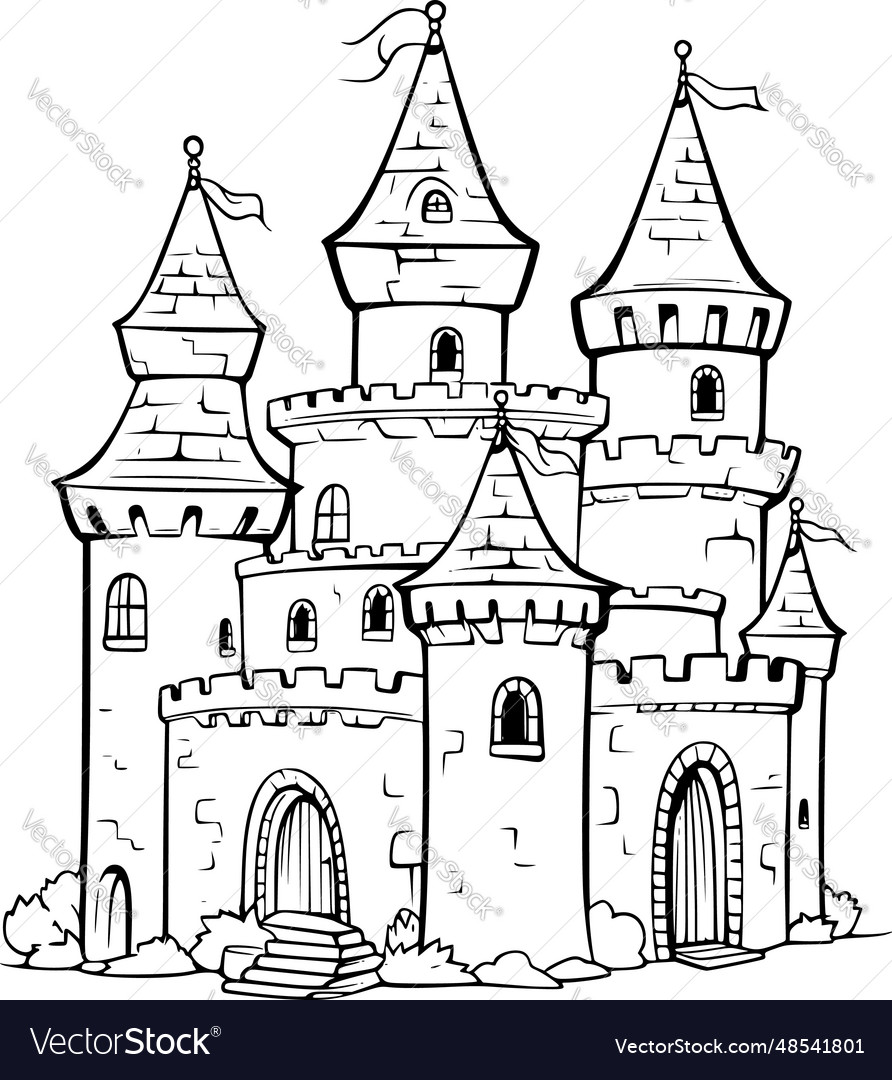 Castle Royalty Free Vector Image - VectorStock