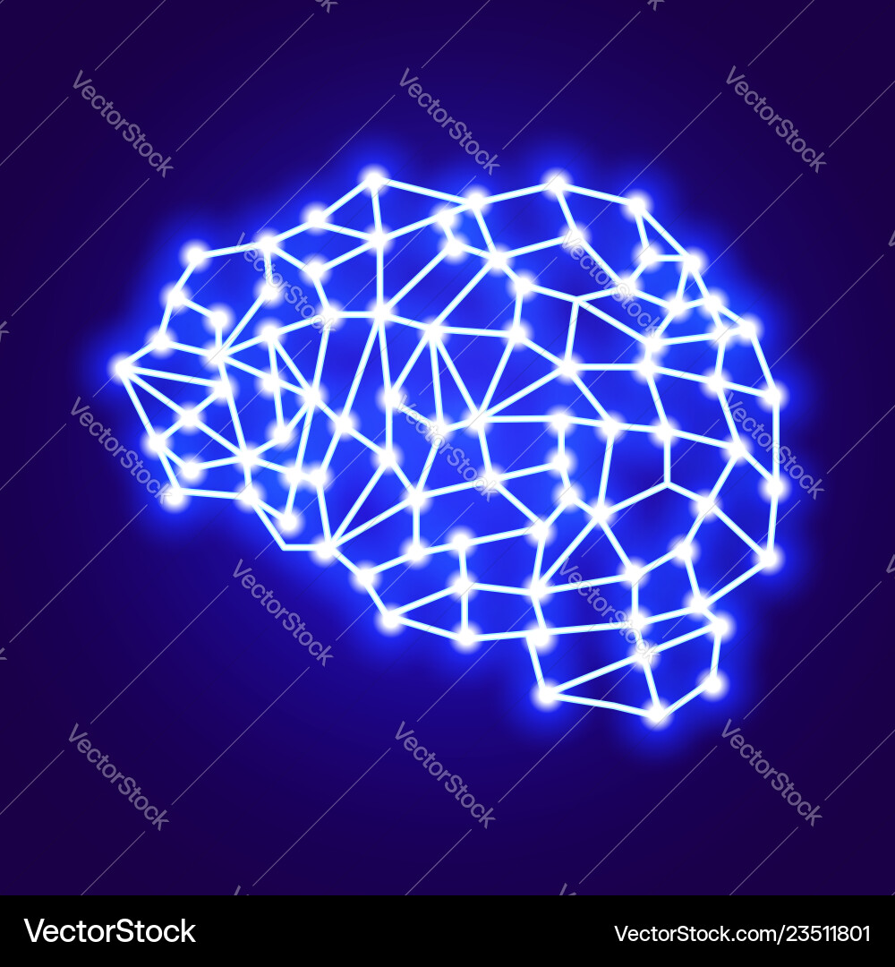 Connection to the network of creative logo Vector Image