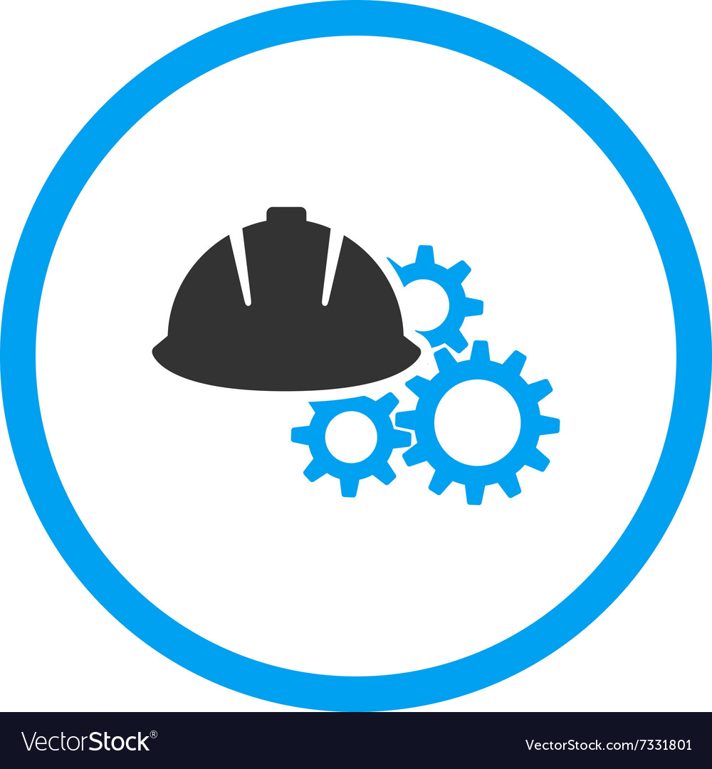 Engineering flat icon Royalty Free Vector Image