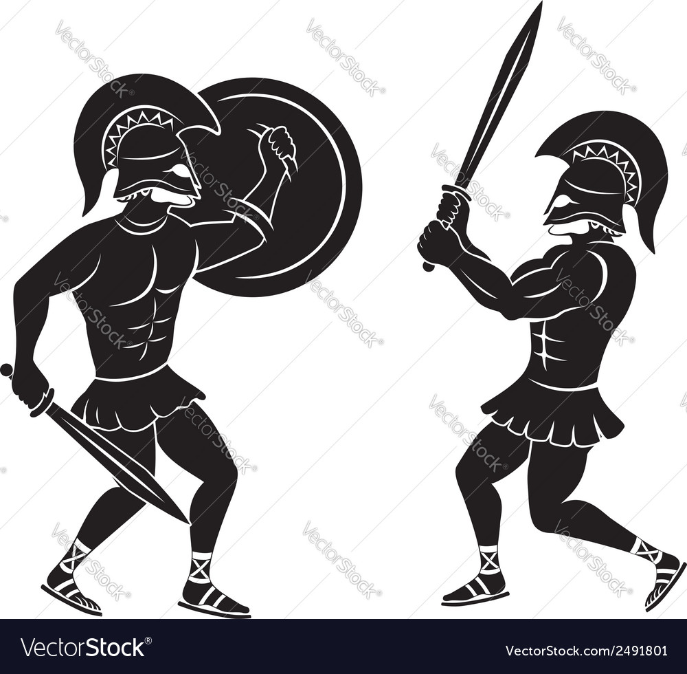 Gladiators Royalty Free Vector Image - VectorStock