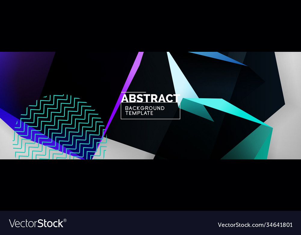 Low poly 3d geometric shapes minimal abstract Vector Image