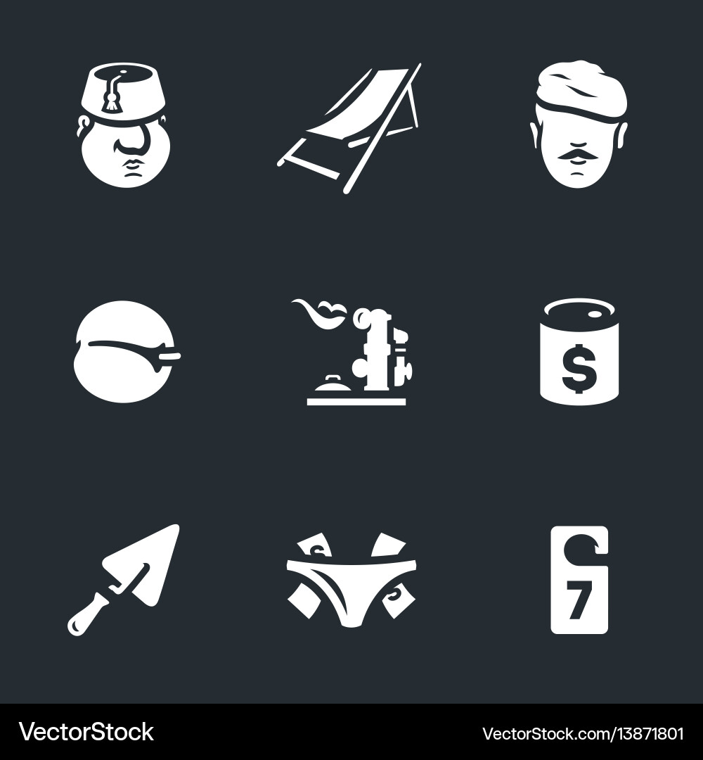 Set of turkey icons Royalty Free Vector Image - VectorStock