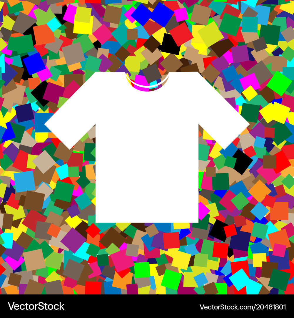 T-shirt sign white icon Royalty Free Vector Image