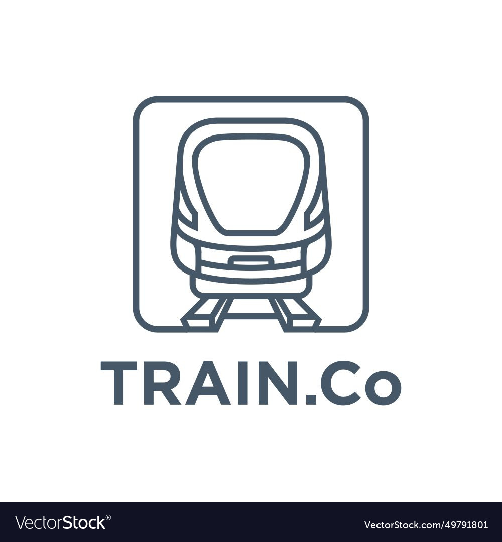 Train logo design Royalty Free Vector Image - VectorStock