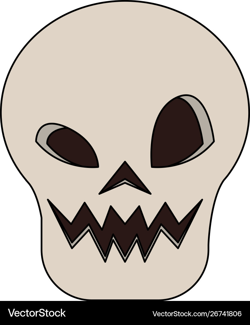 Halloween october scary celebration cartoon Vector Image