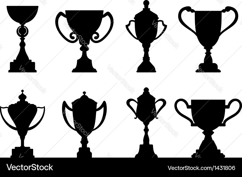 Sport trophies and awards Royalty Free Vector Image