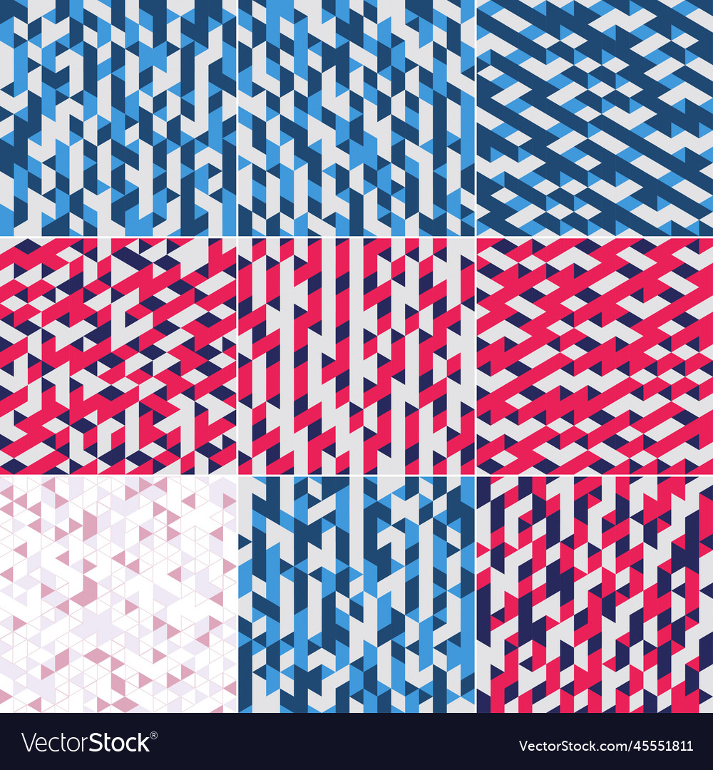 Colorful abstract geometric pattern design Vector Image