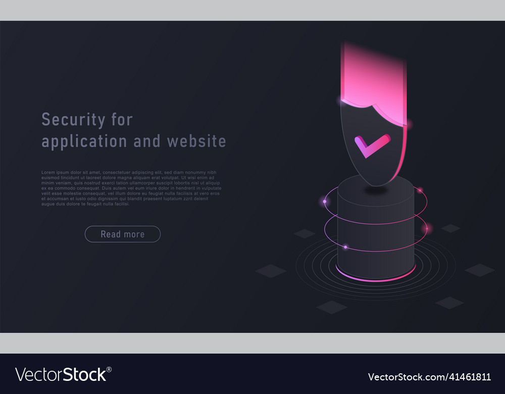 Security application concept Royalty Free Vector Image