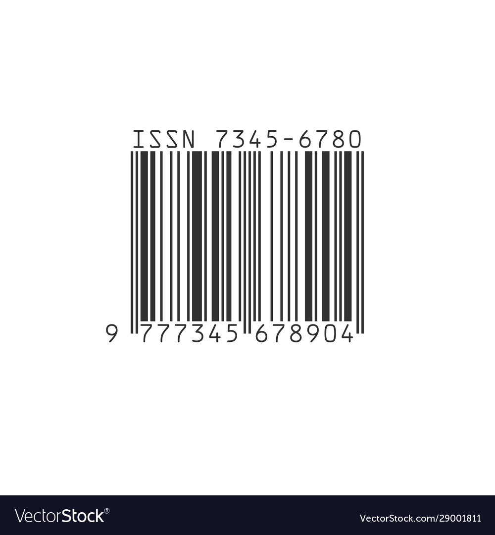 Simple black barcode icon isolated on white Vector Image Simple black barcode icon isolated on white Vector Image