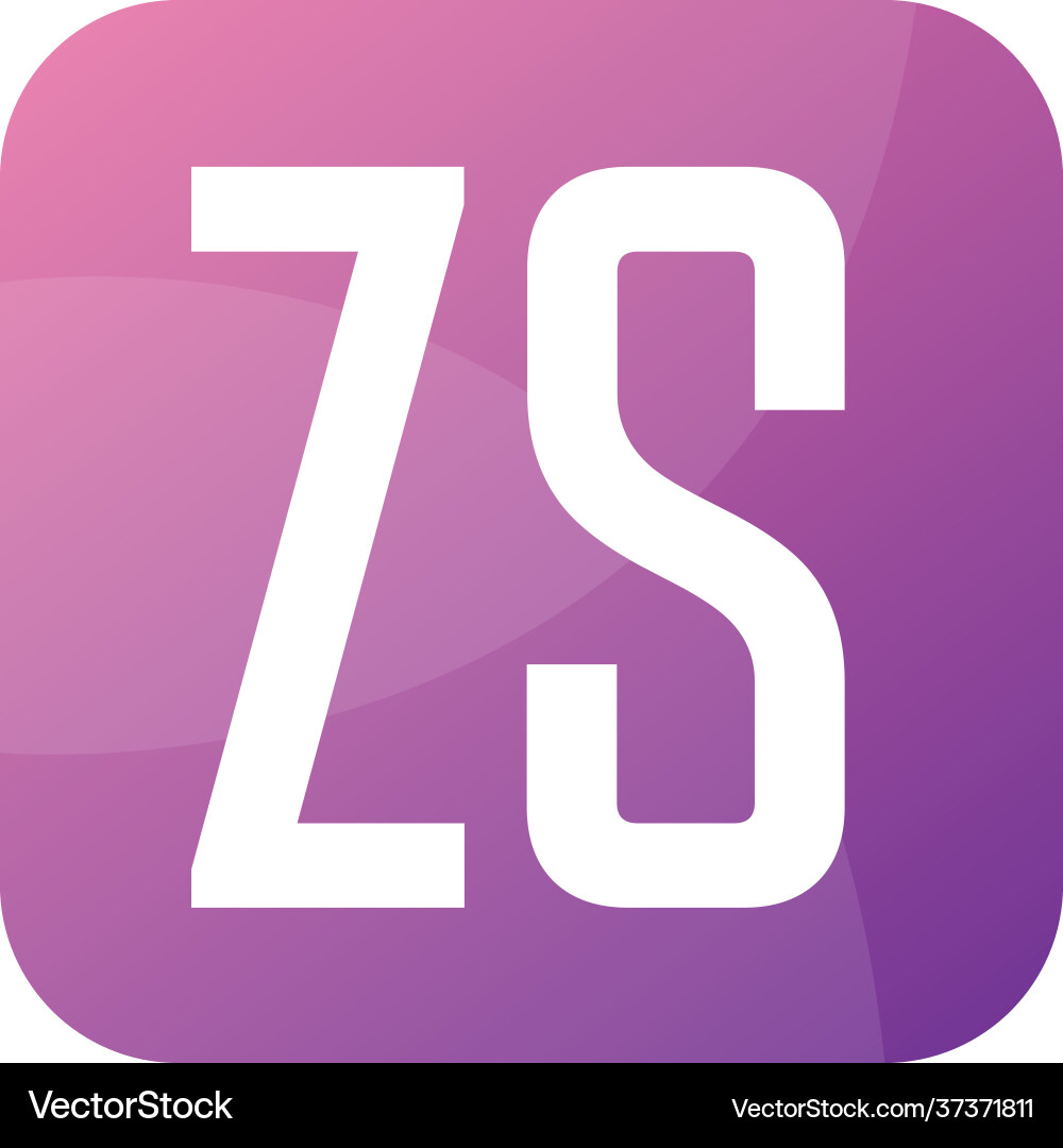 Zs letter logo design with simple style Royalty Free Vector
