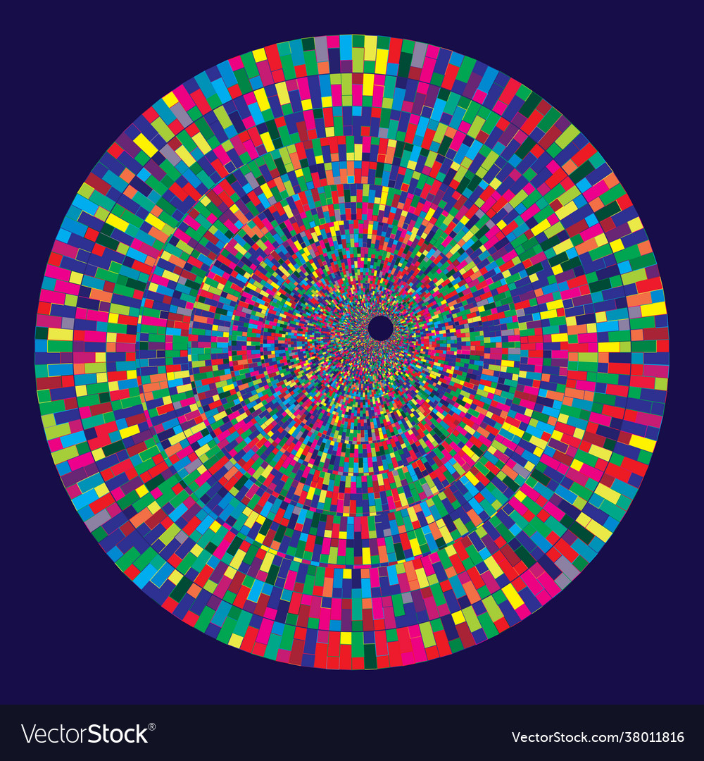 Dotted halftone spiral color pattern or texture Vector Image