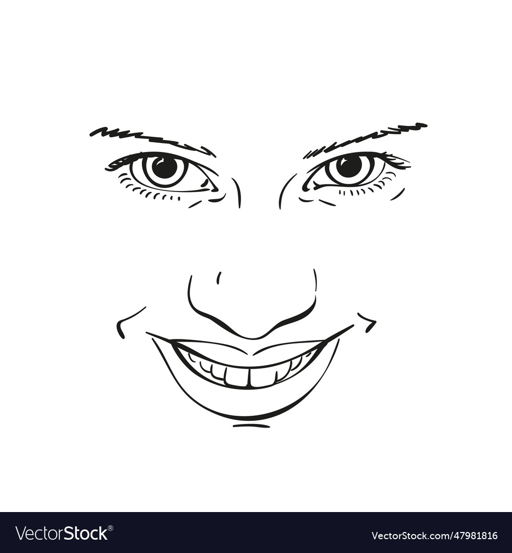 Face Royalty Free Vector Image - VectorStock