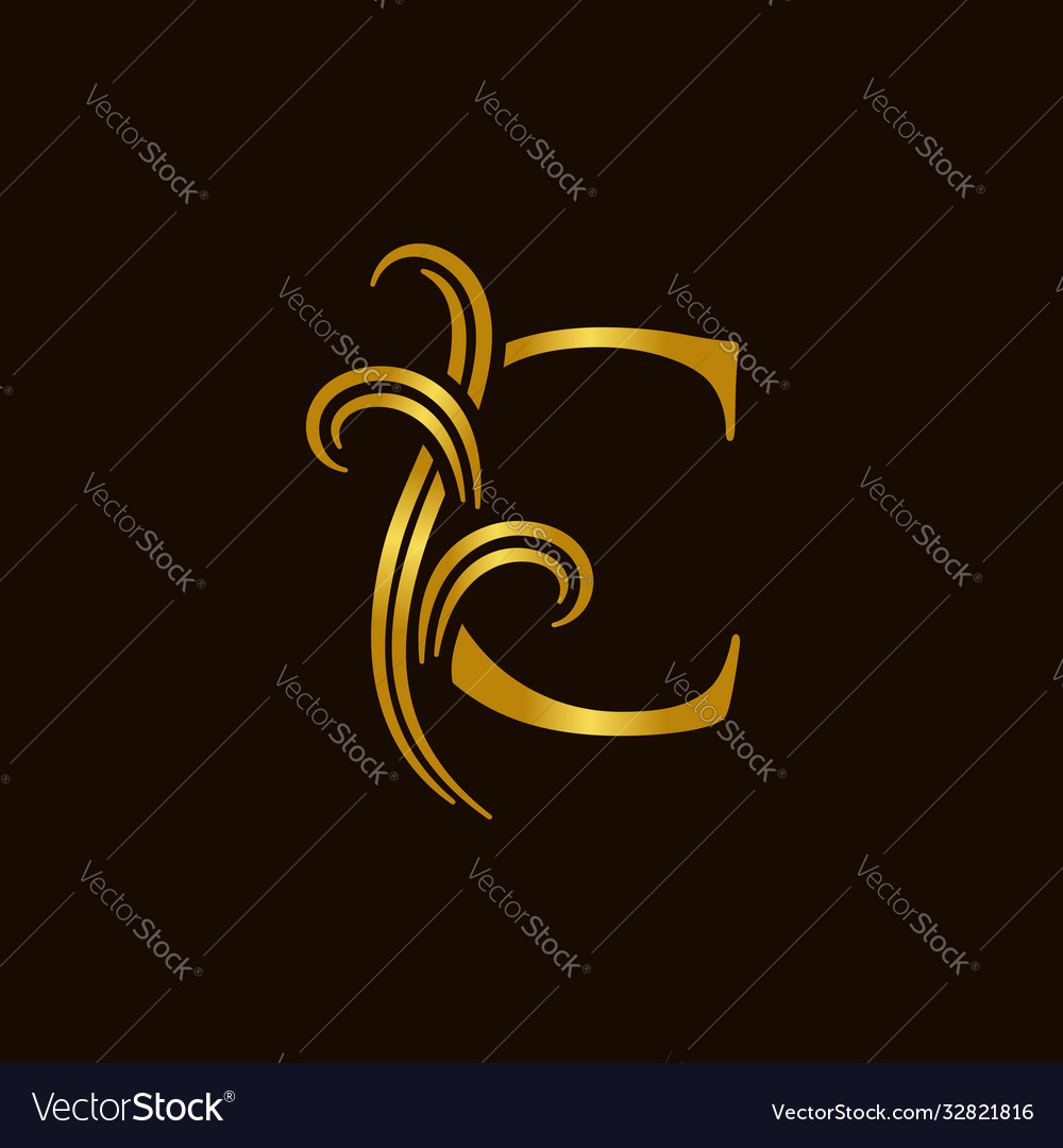 Luxury initial e Royalty Free Vector Image - VectorStock