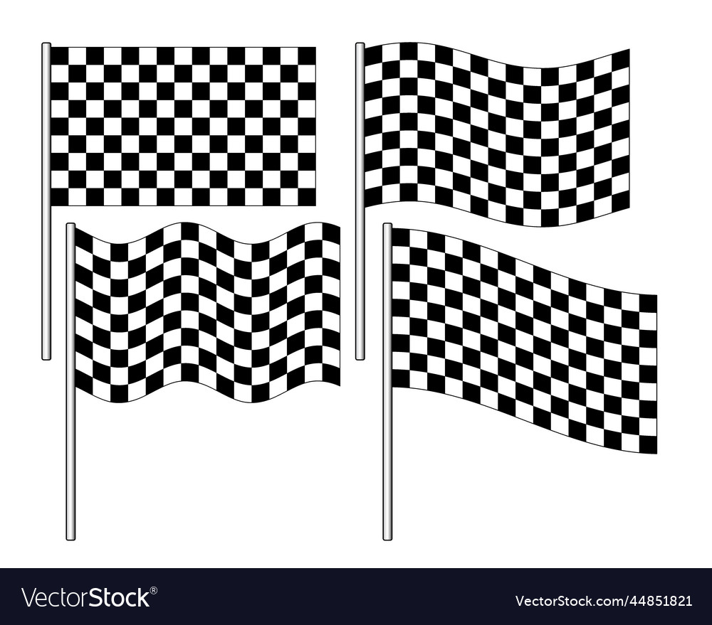 Checkered flag Royalty Free Vector Image - VectorStock