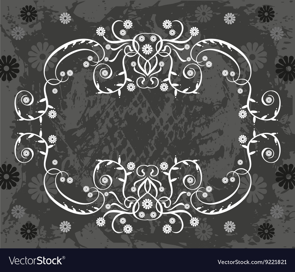 Decorative frame with pattern Royalty Free Vector Image
