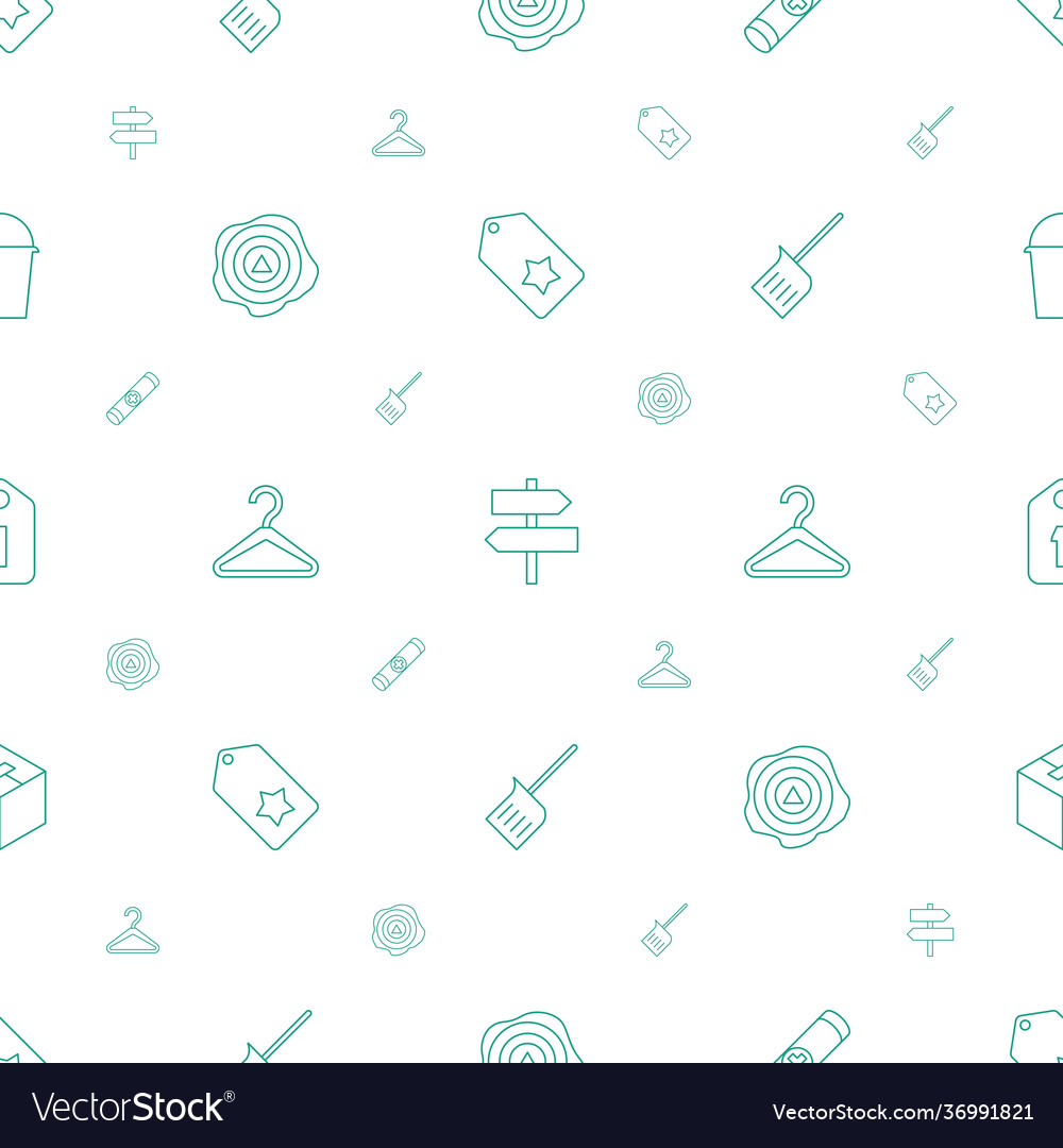 Empty icons pattern seamless white background Vector Image