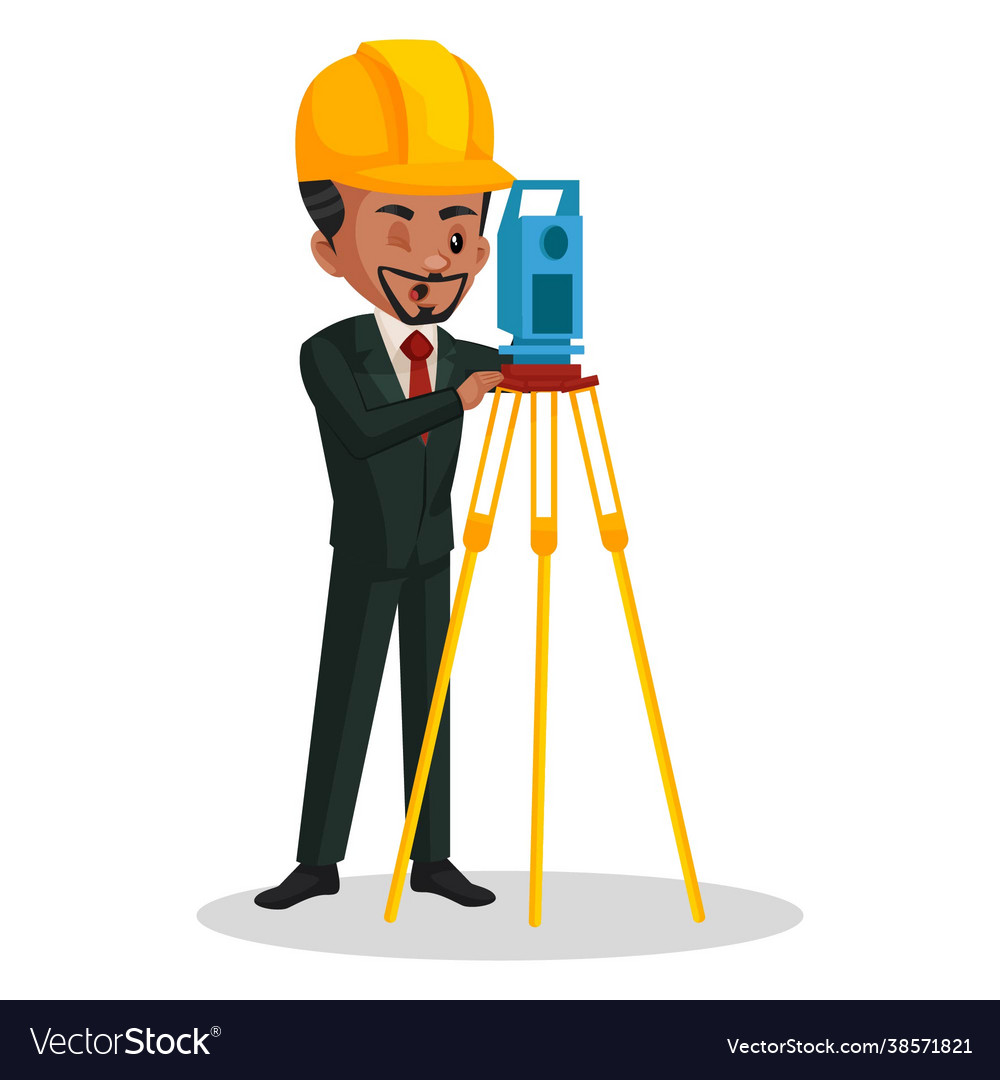 Engineer cartoon character Royalty Free Vector Image