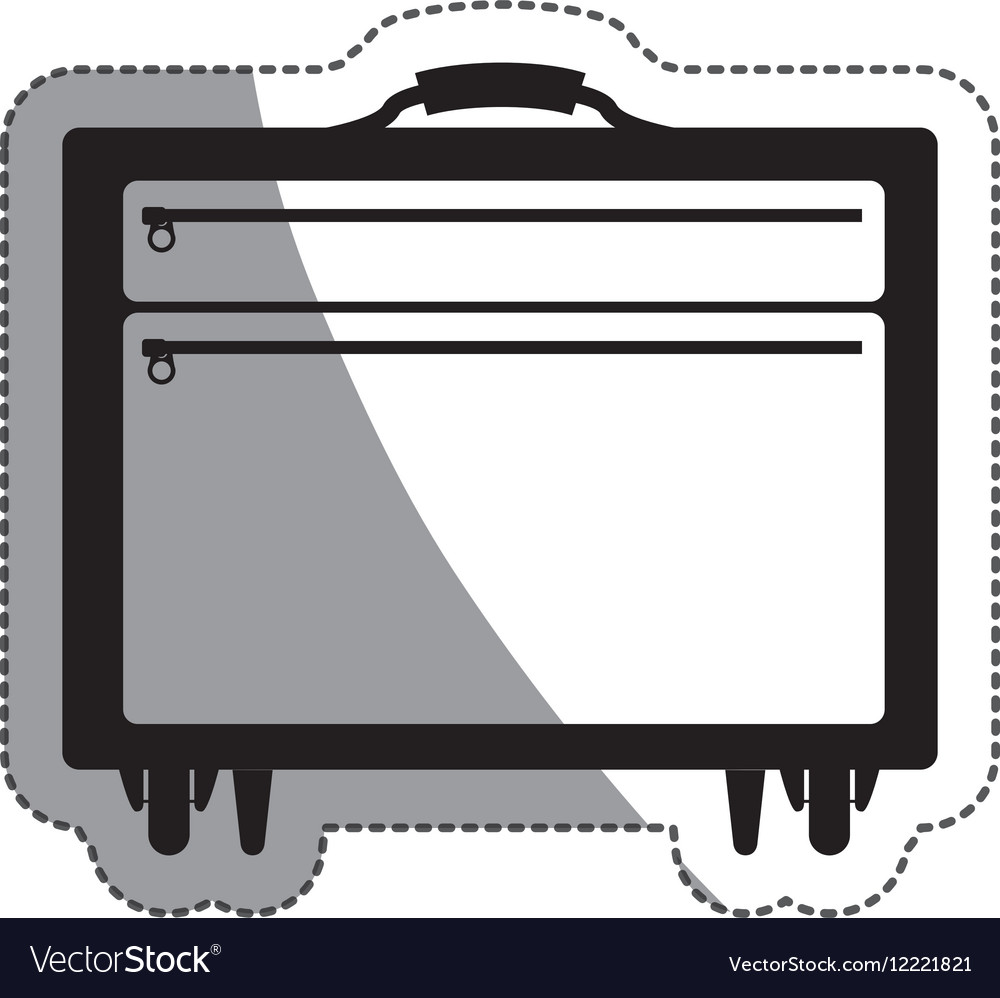 Isolated baggage design Royalty Free Vector Image