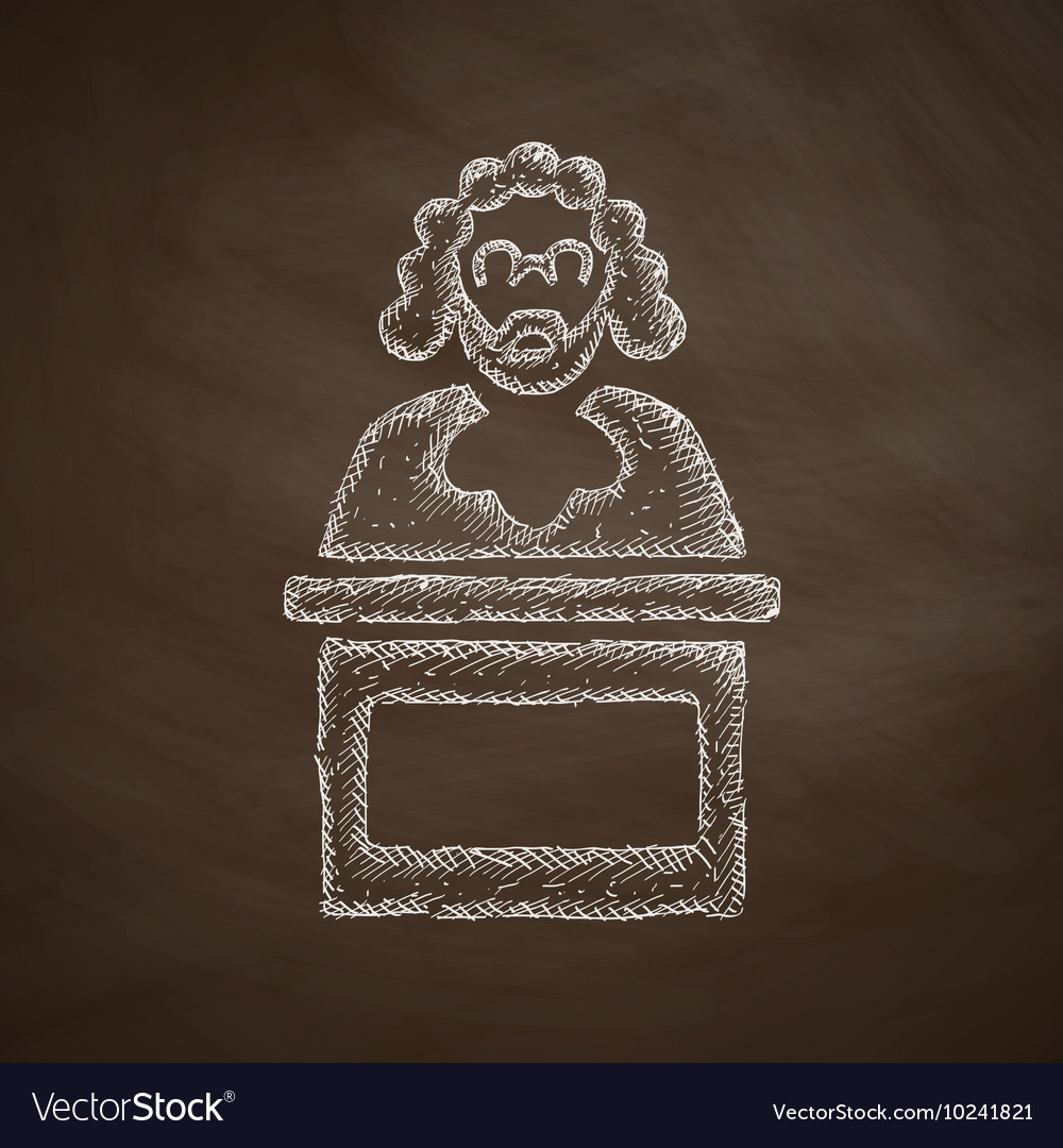 Judge icon Royalty Free Vector Image - VectorStock
