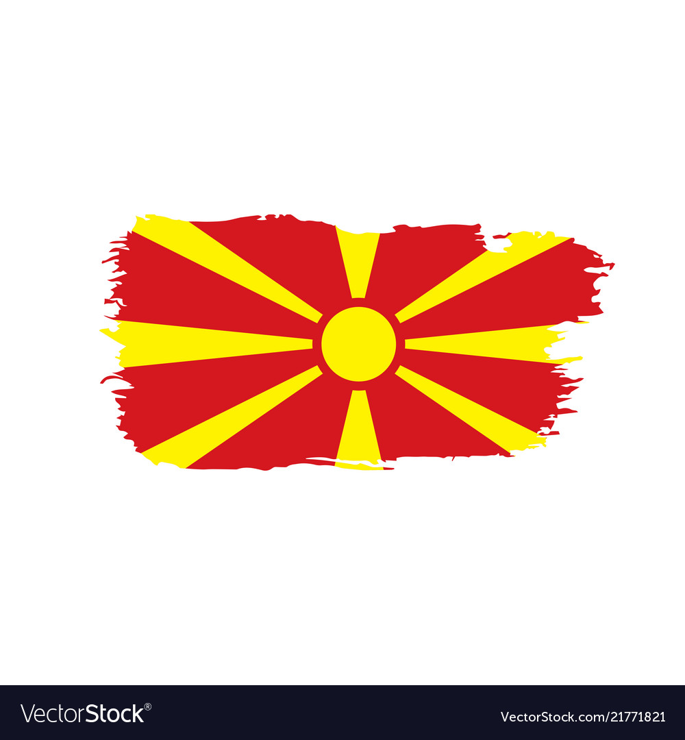 Macedonia flag Royalty Free Vector Image - VectorStock