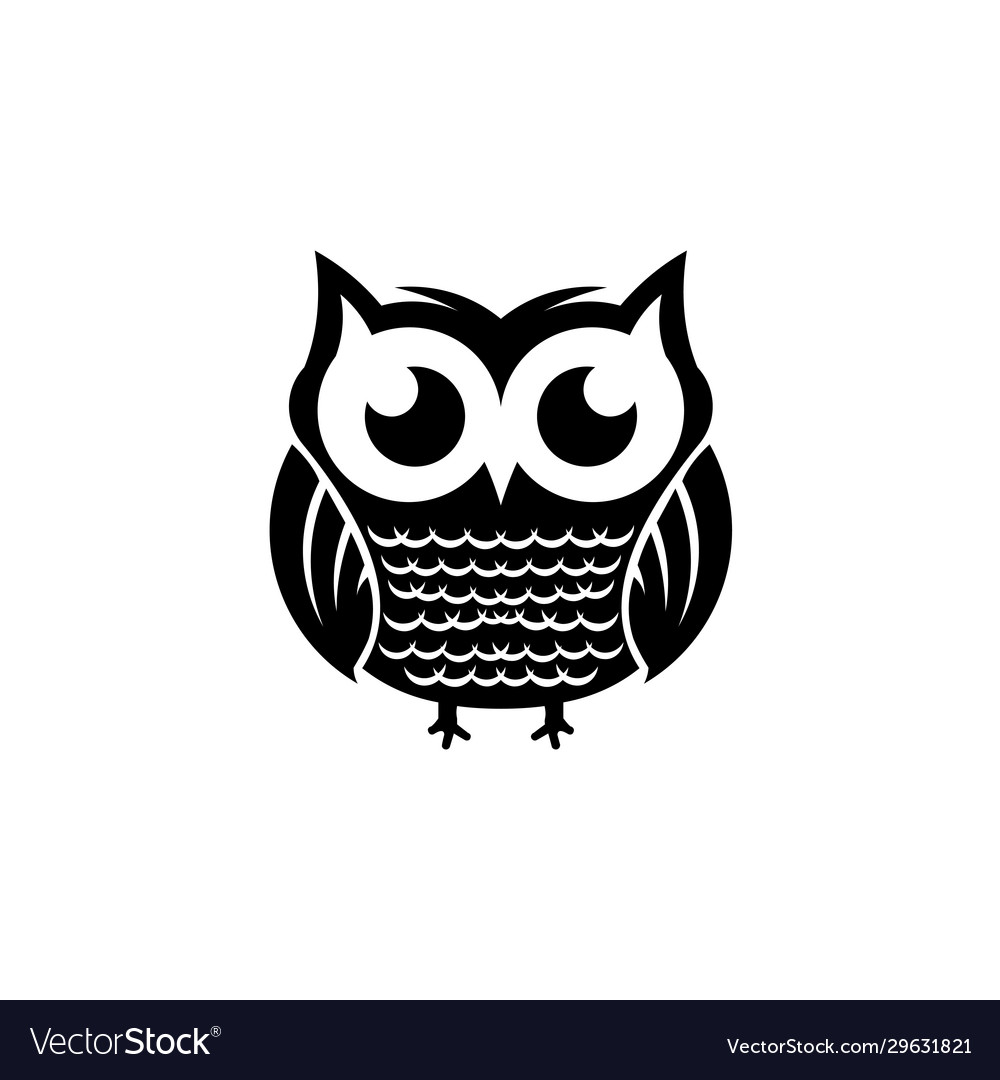 Owl character design Royalty Free Vector Image