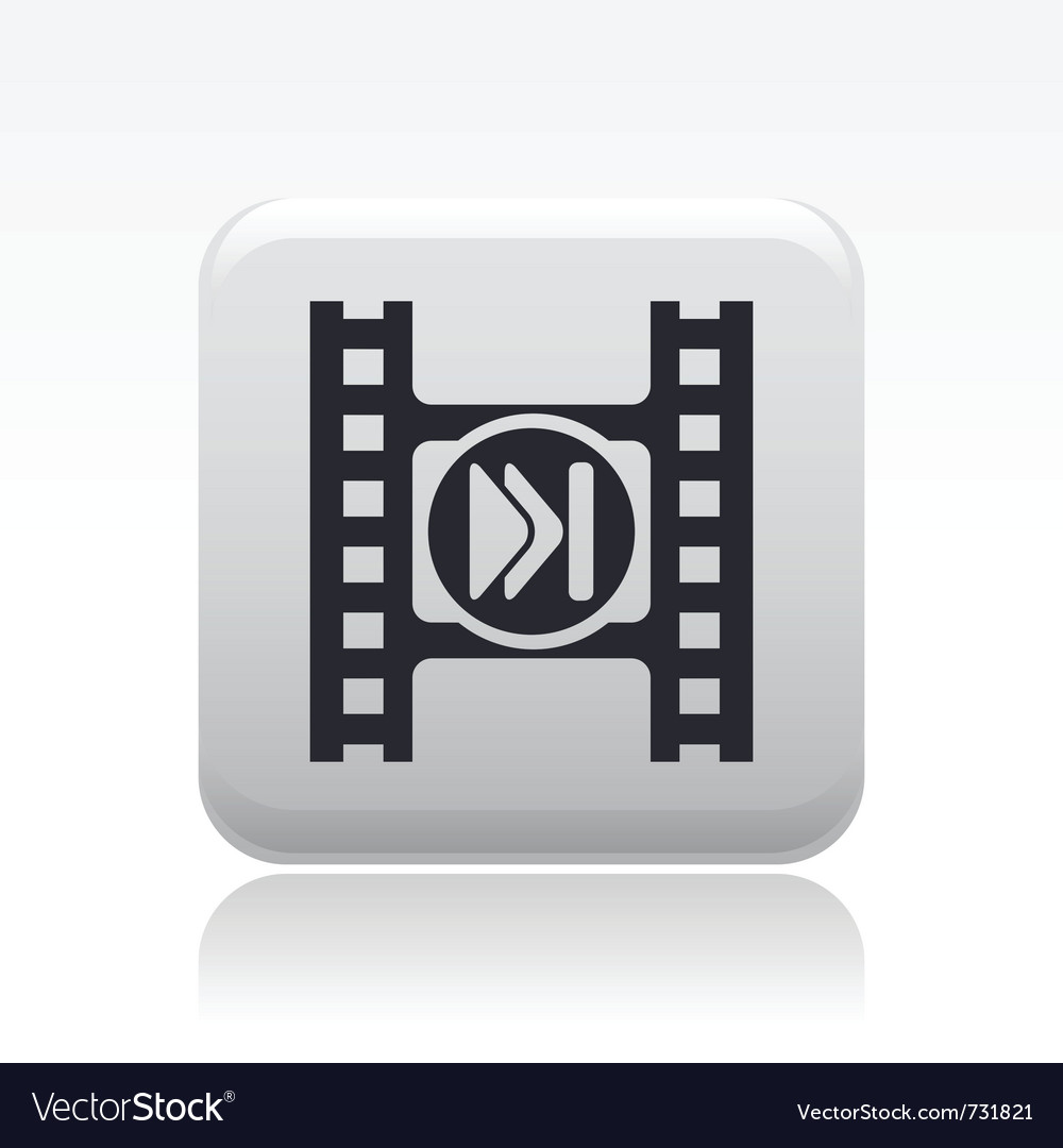 Video skip button Royalty Free Vector Image - VectorStock