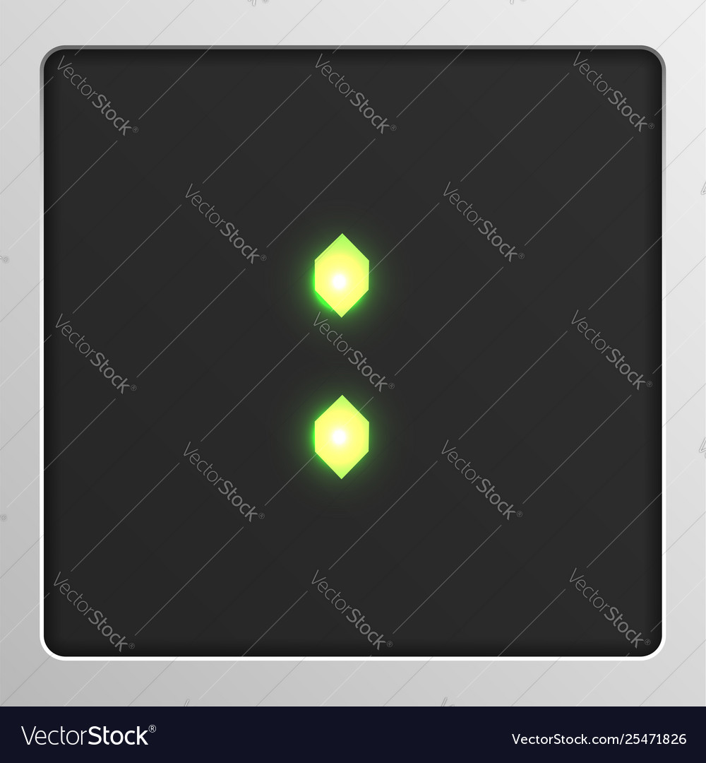 Digital character set typeface on a screen Vector Image Digital character set typeface on a screen Vector Image