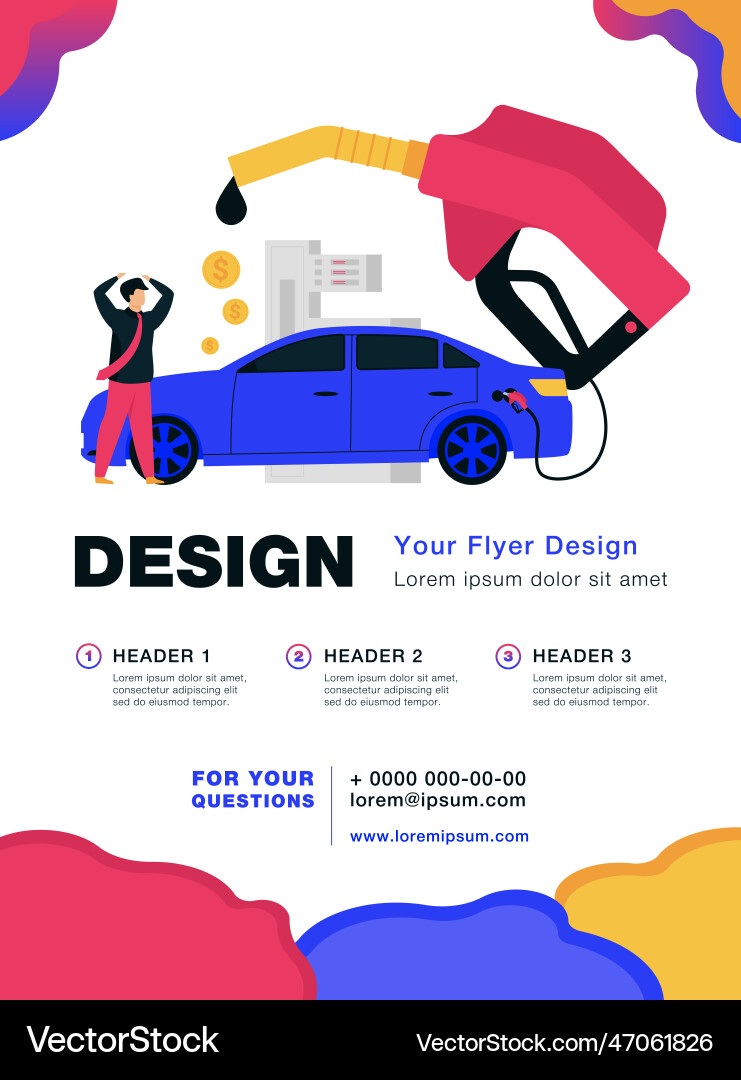 High price for car fuel concept Royalty Free Vector Image