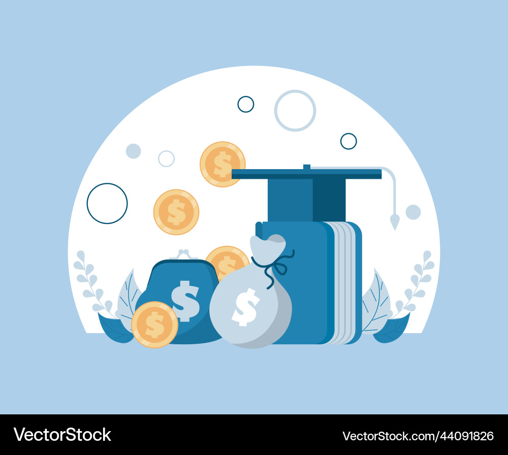 Savings and investing Royalty Free Vector Image