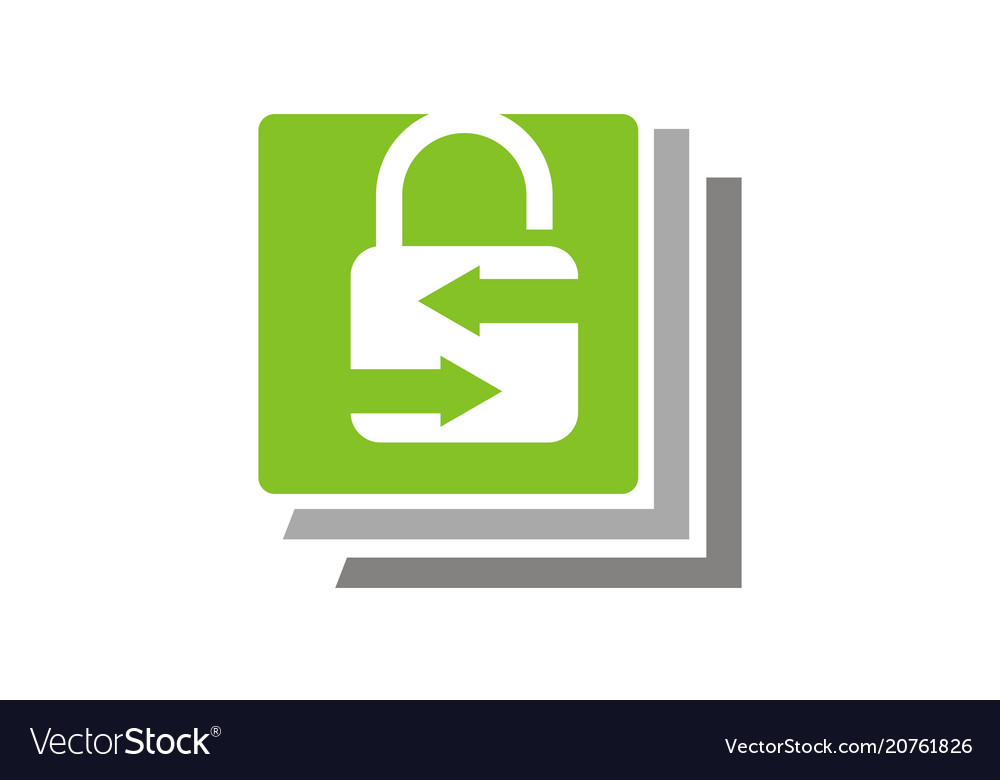 Security data exchange Royalty Free Vector Image