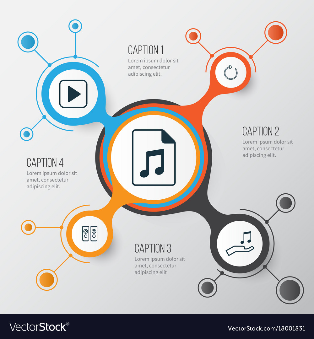 Audio icons set collection of start song reload Vector Image