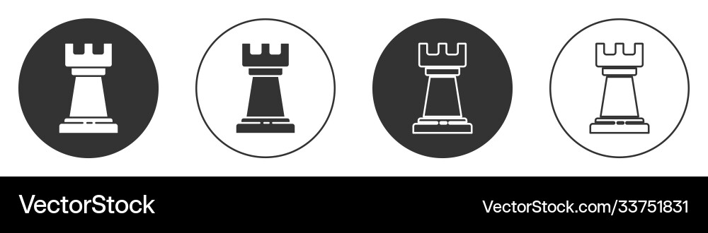 Black business strategy icon isolated on white Vector Image