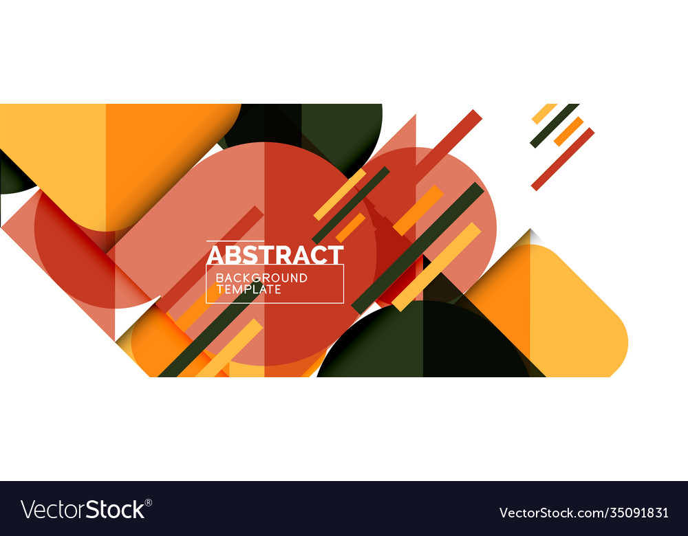 Clean minimal geometric abstract background Vector Image