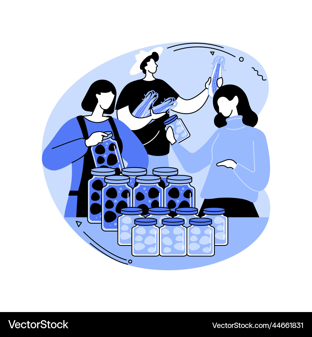 Community fair isolated cartoon Royalty Free Vector Image