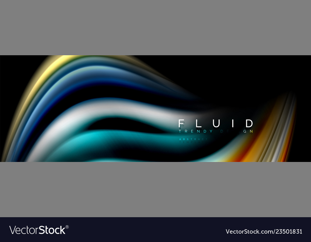 Fluid wave line background or pattern geometric Vector Image