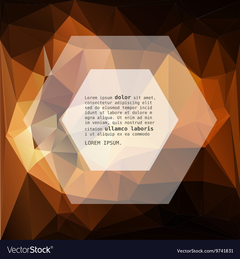 Geometric triangular abstract background Vector Image