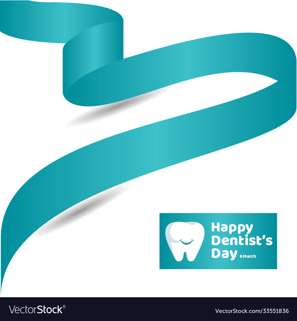 Happy dentists day template design Royalty Free Vector Image