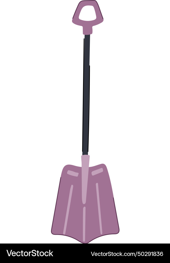 Ice snow shovel cartoon Royalty Free Vector Image