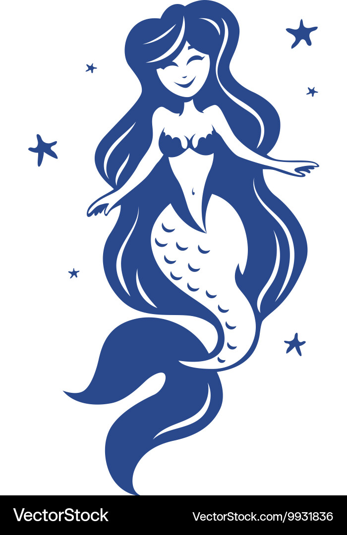 Mermaid fairy tale marine Royalty Free Vector Image