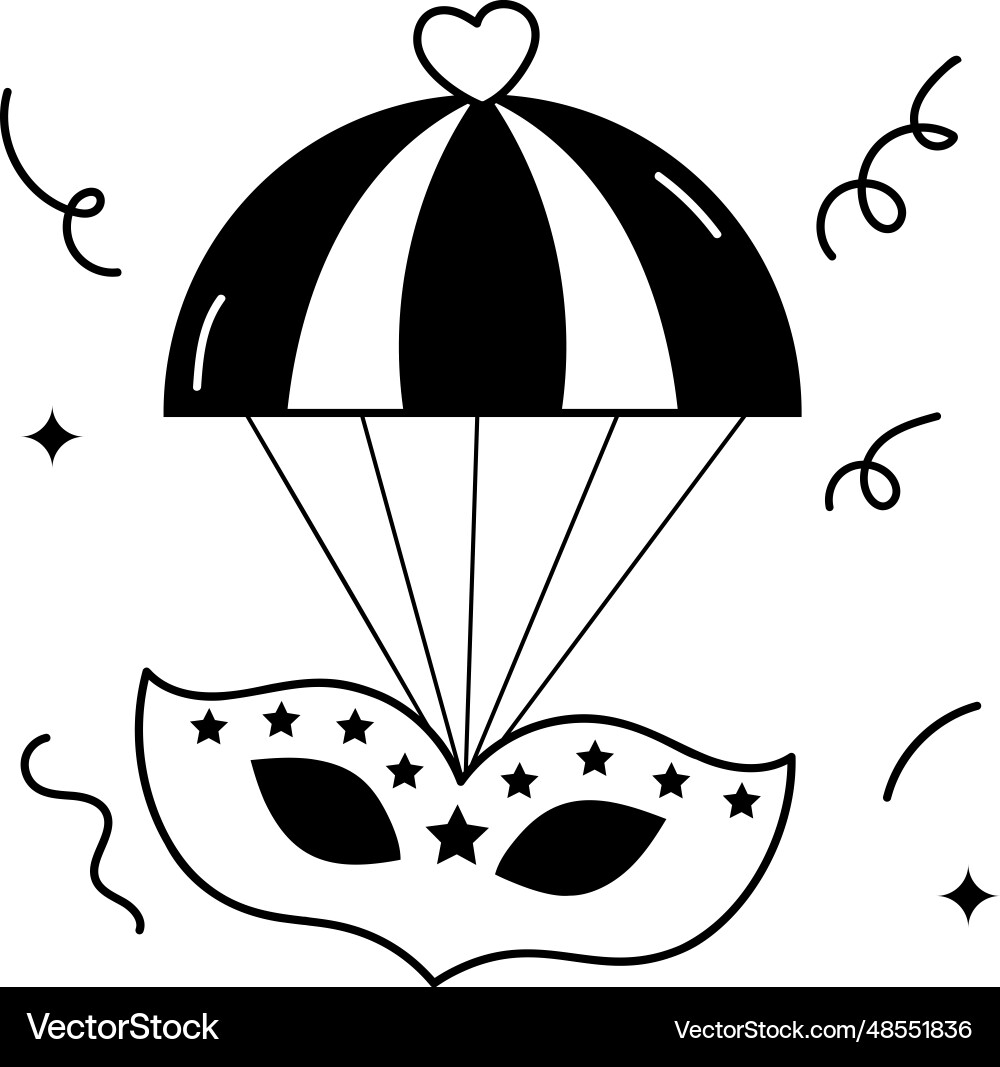 Parachute Royalty Free Vector Image - VectorStock