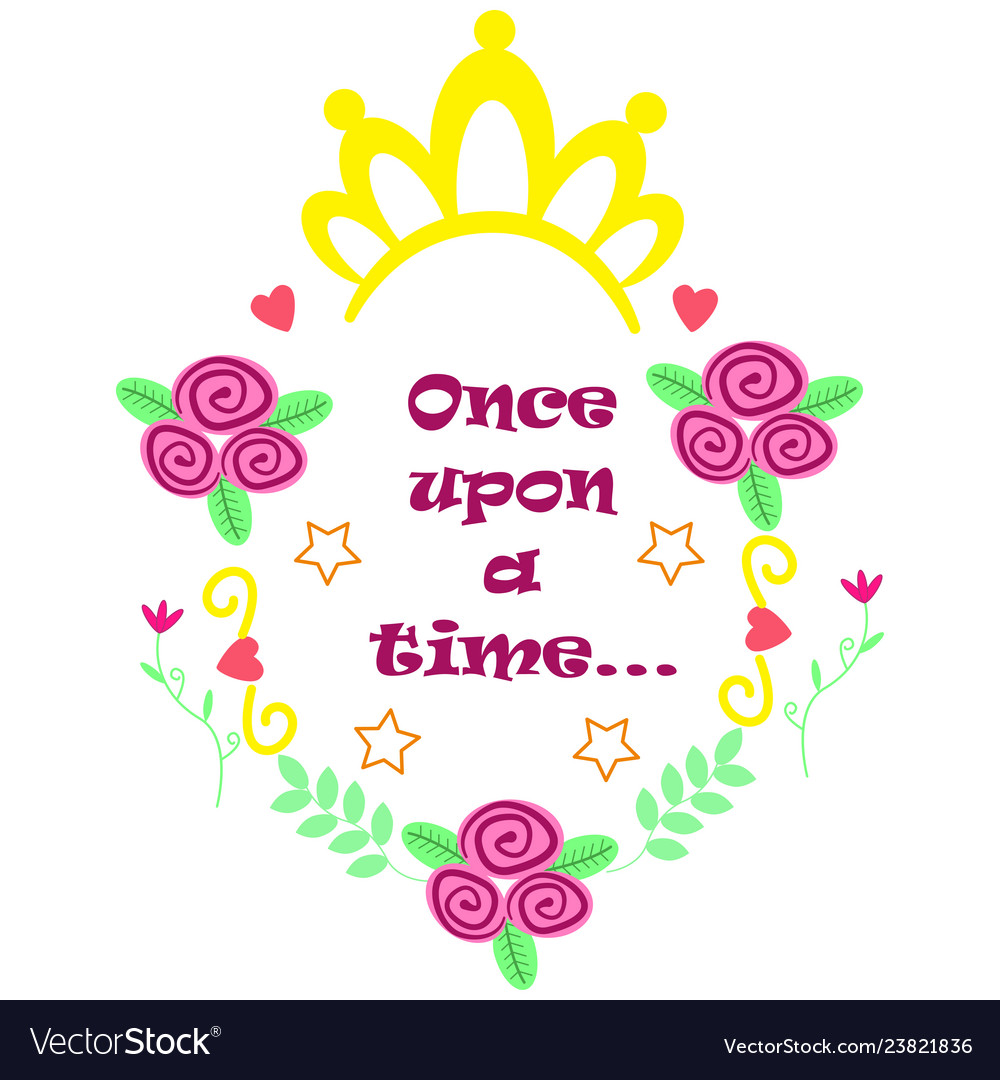 Poster once upon a time Royalty Free Vector Image