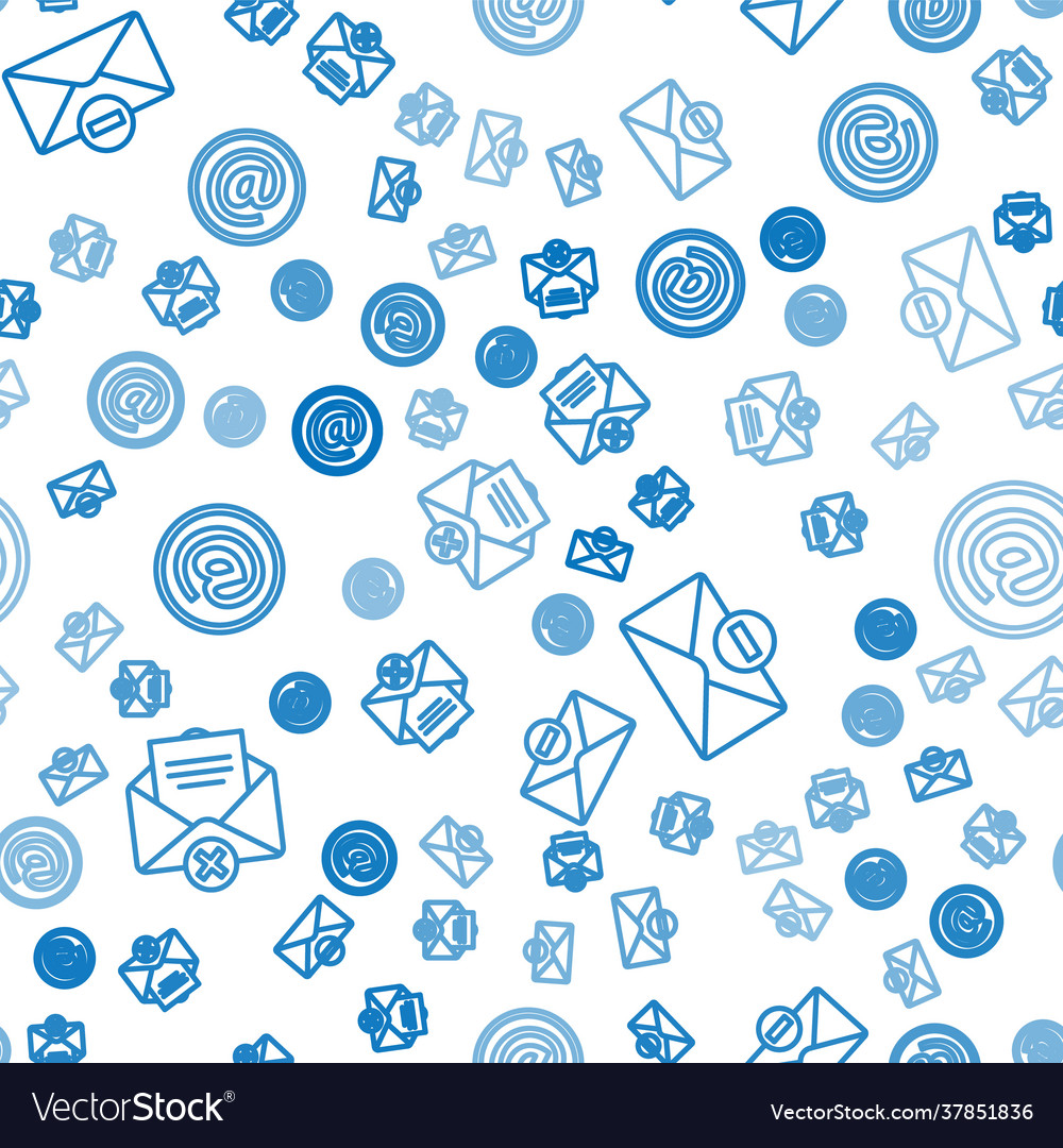 Set line delete envelope delete envelope and mail Vector Image Set line delete envelope delete envelope and mail Vector Image