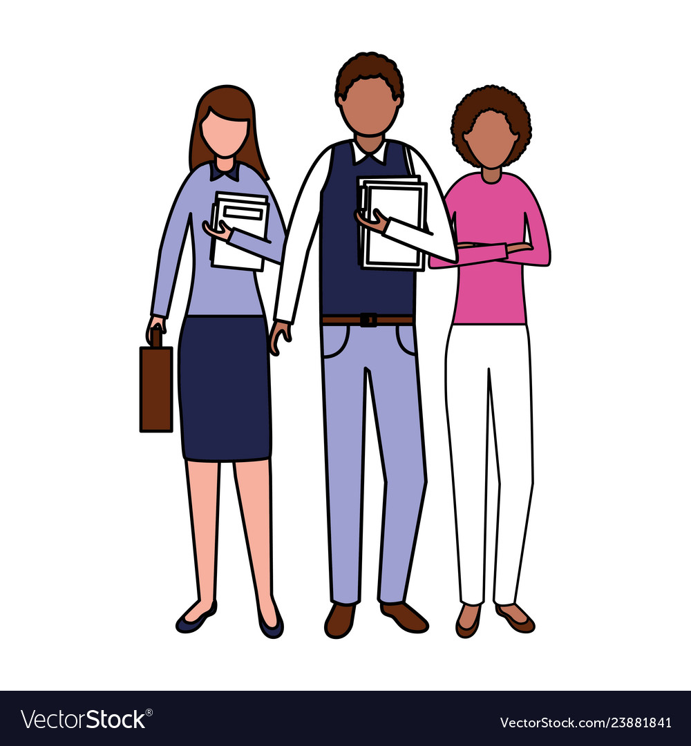 Business people team Royalty Free Vector Image