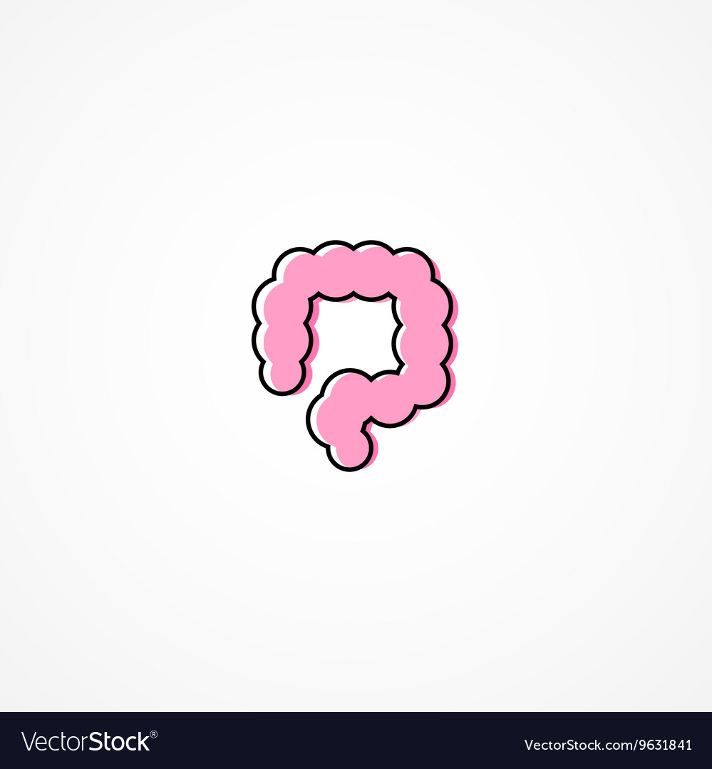 Colon simple icon Royalty Free Vector Image - VectorStock
