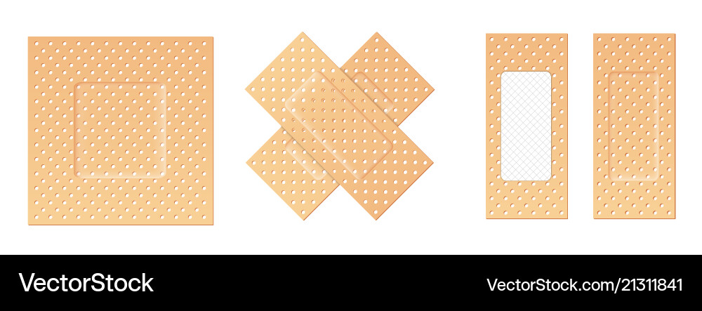 Creative of adhesive bandage Royalty Free Vector Image