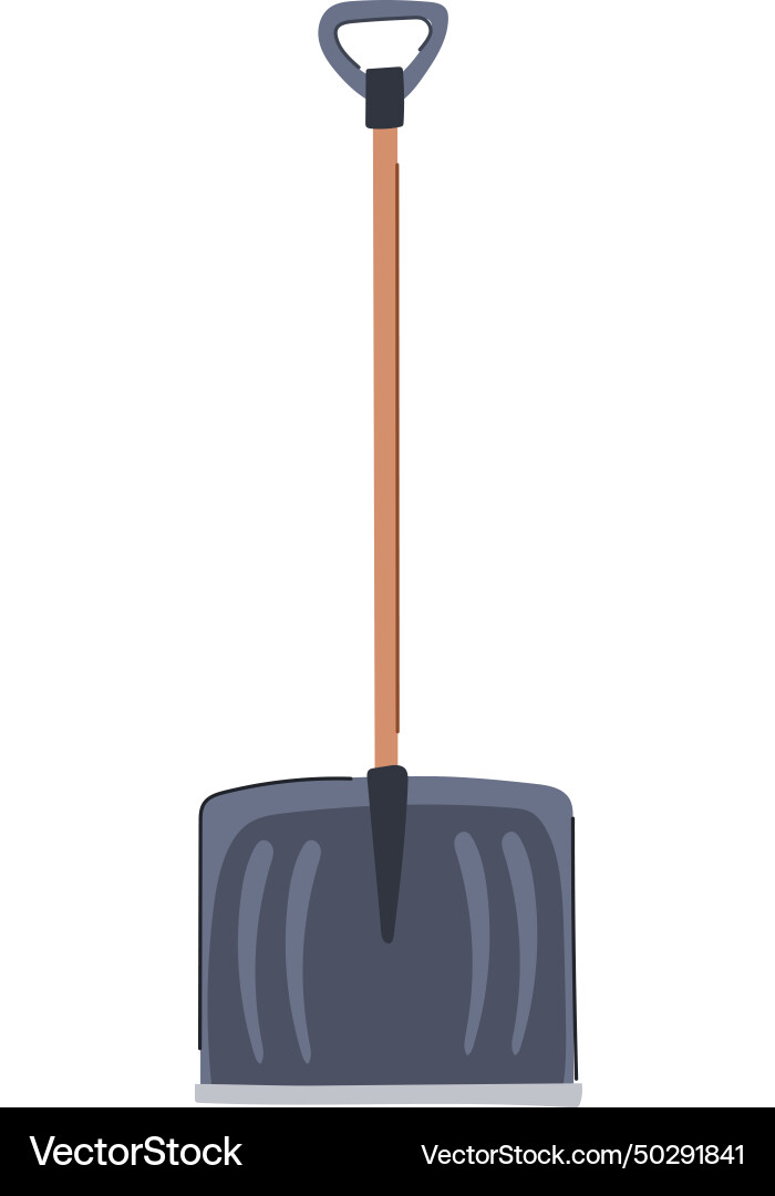 Ing snow shovel cartoon Royalty Free Vector Image
